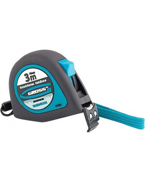 Ролетка Gross - Ergonomisch, 3 m x 16 mm, магнитен гумиран накрайник ...