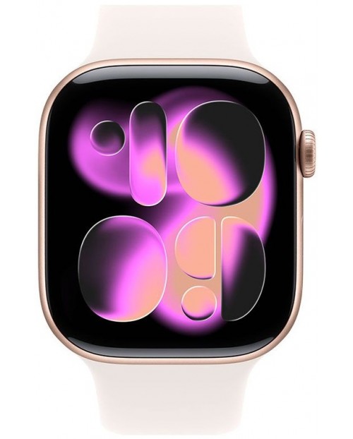 Смарт часовник Apple - Watch S11 GPS, 42 mm, S/M, Rose Gold Aluminium ...