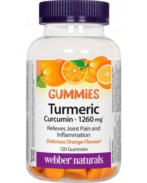 Turmeric Curcumin, 120 желирани таблетки, Webber Naturals | Ozone.bg