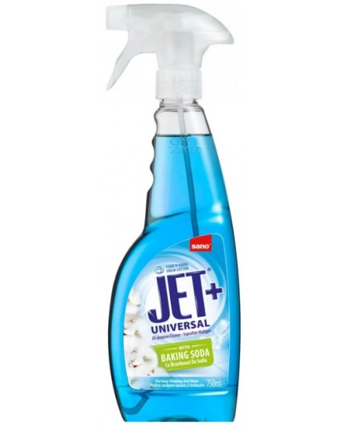 Универсален почистващ препарат Sano - Jet Plus Baking Soda, 750 ml ...
