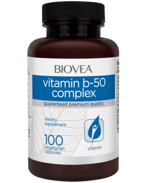 Vitamin B-50 Complex, 100 капсули, Biovea | Ozone.bg