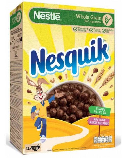 Зърнена закуска Nestle - Nesquik, 375 g | Добра цена | Ozone.bg