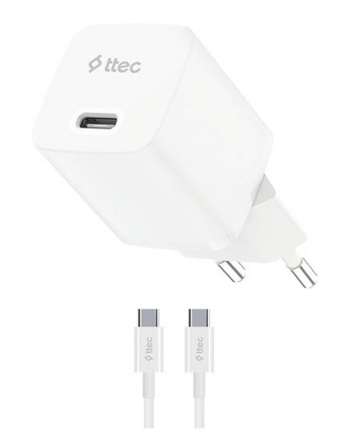 Зарядно устройство ttec – SmartCharger GaN 30W, бяло | Ozone.bg