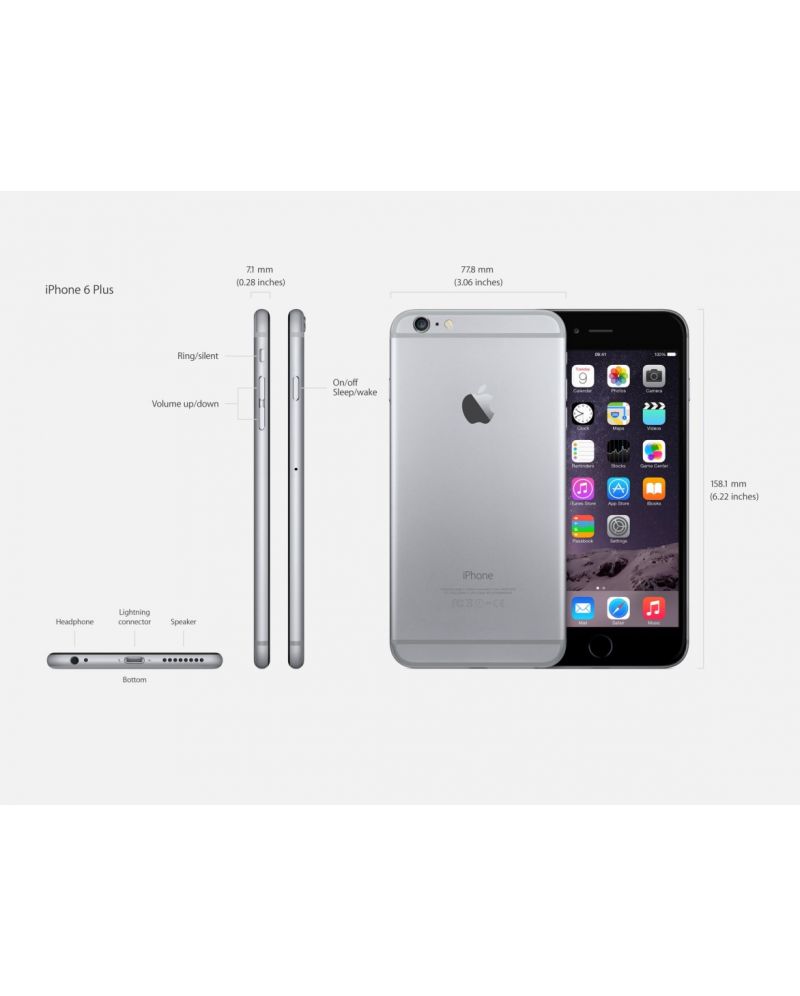 Apple iPhone 6 Plus 128GB - Space Gray | Ozone.bg