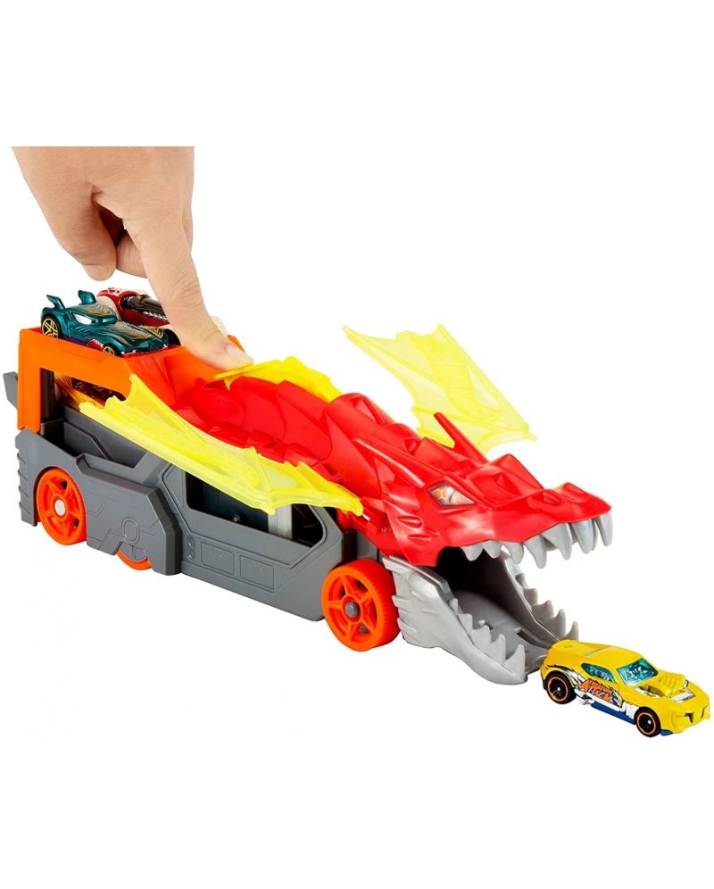 Автовоз Hot Wheels City - Транспортьор дракон, с количка | Отлична цена ...