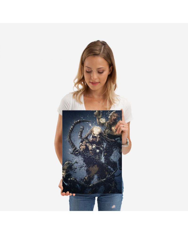 Метален постер Displate - Aliens vs Predator | Ozone.bg