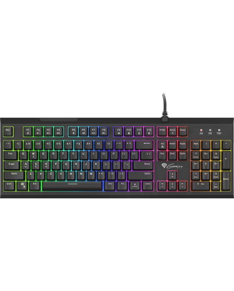 Genesis Hybrid Switch Gaming Keyboard Thor 150 RGB Backlight US Layout ...