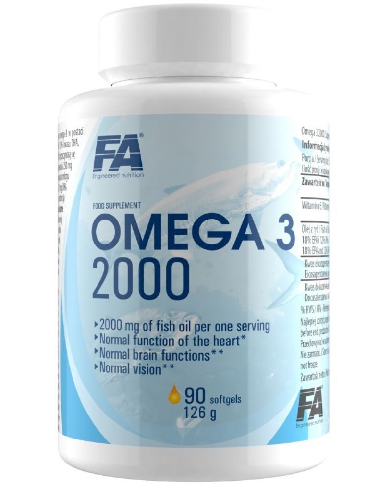 Omega 3 Fish Oil 2000, 90 капсули, FA Nutrition | Ozone.bg