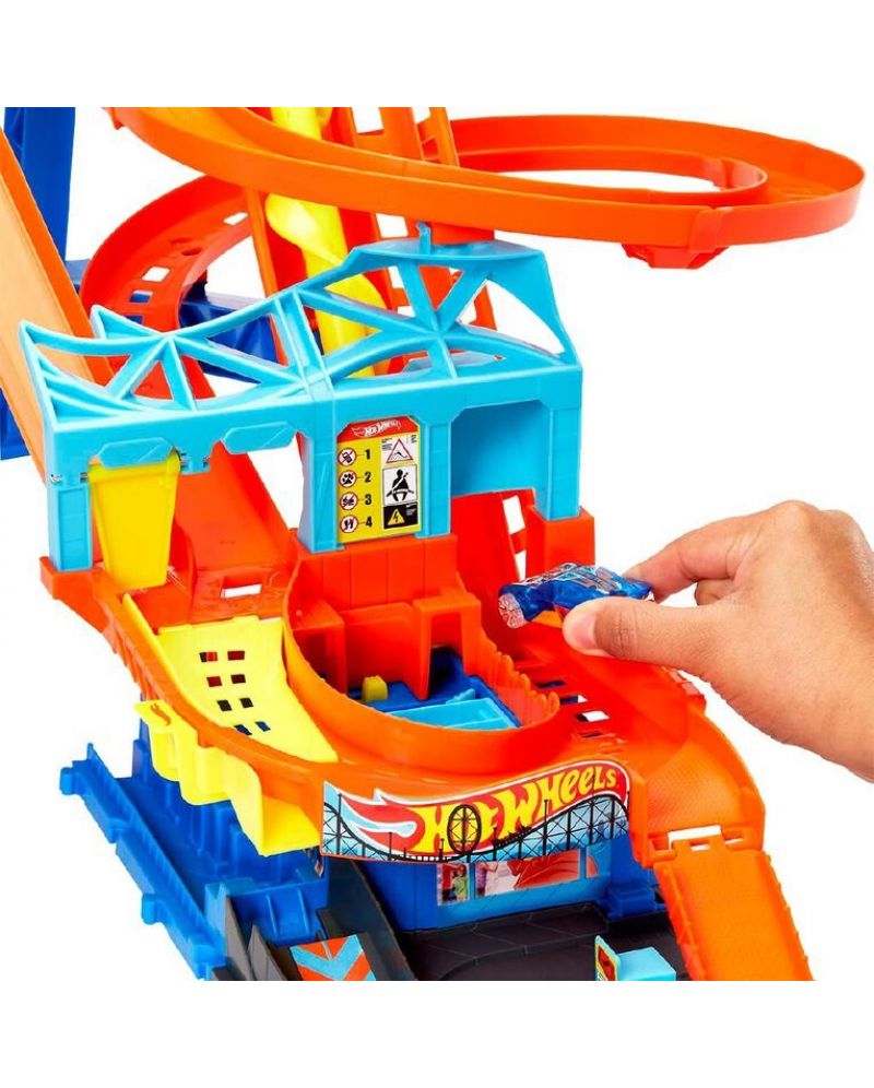 Игрален комплект Hot Wheels City - Писта Roller coaster | Отлична цена ...