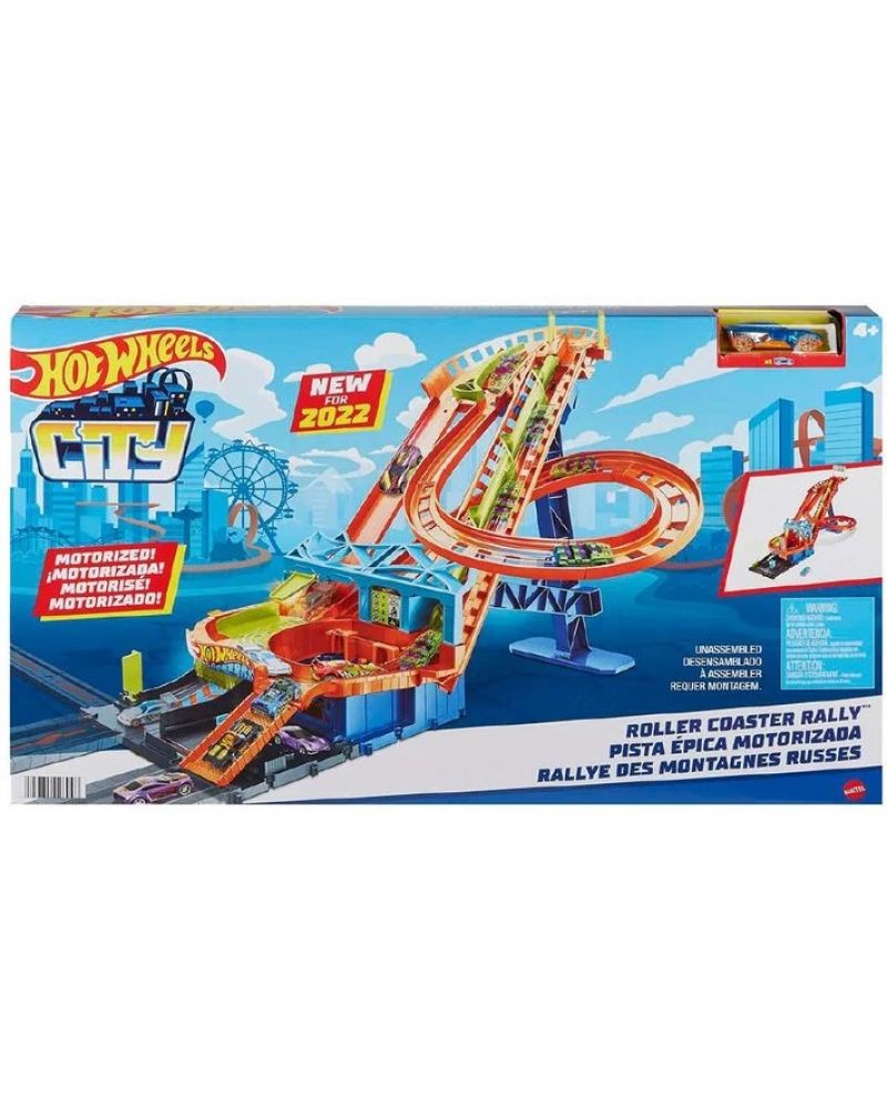 Игрален комплект Hot Wheels City - Писта Roller coaster | Отлична цена ...