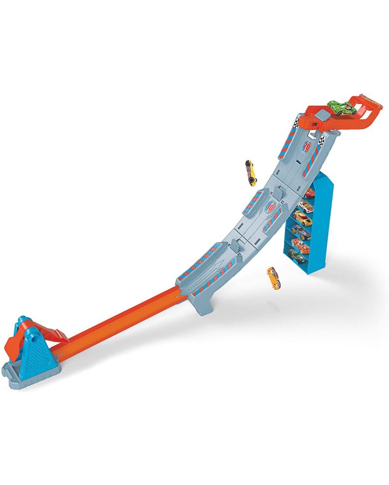 Игрален комплект Hot Wheels Action - Писта с изстрелвачка, Hill Climb ...