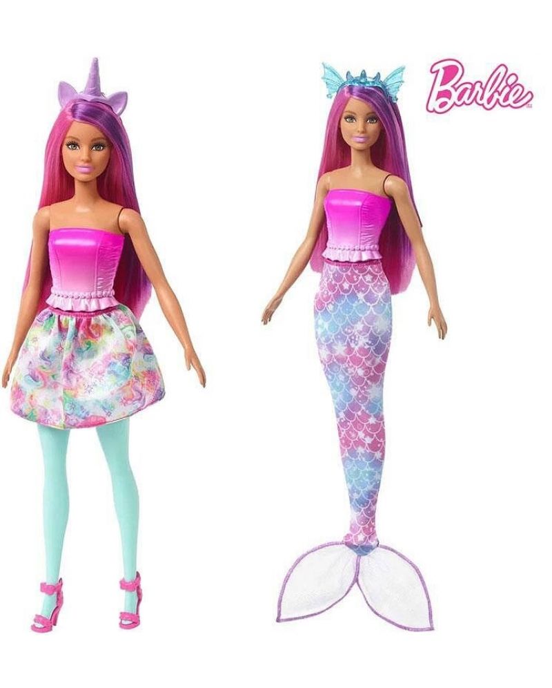 Кукла 3 в 1 Barbie - Русалка, фея, принцеса | Отлична цена | Ozone.bg