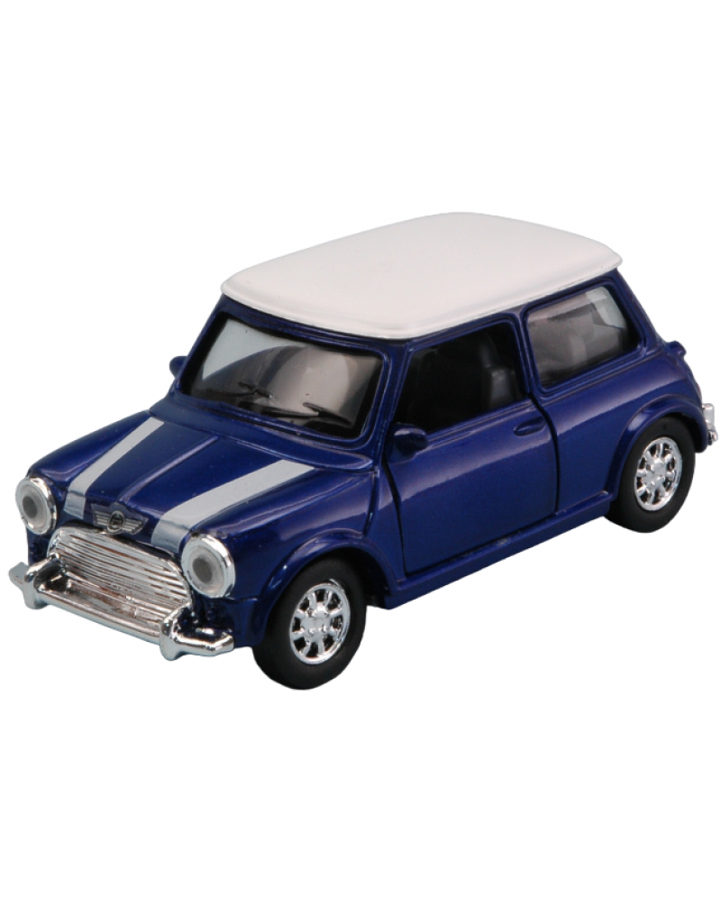 Метален автомобил Newray - 1959 Mini Cooper, 1:32, син | Отлична цена ...