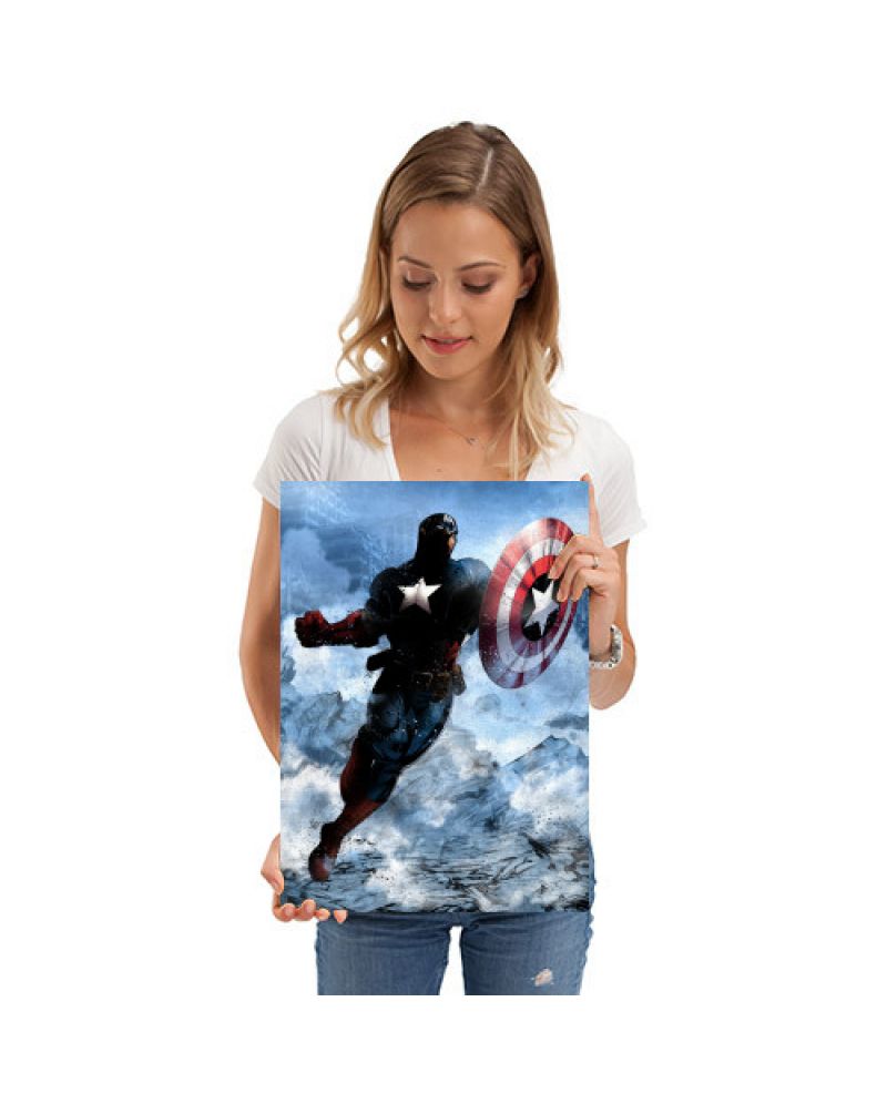 Метален постер Displate - Marvel: Captain America | Ozone.bg