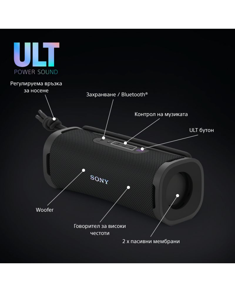 Портативна колонка Sony - SRS ULT Field 1, черна | Ozone.bg