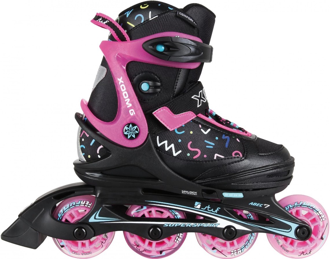 Детски ролери Stuf Xoom 2 Girl - Регулируеми, 38/41 размер | Отлична ...