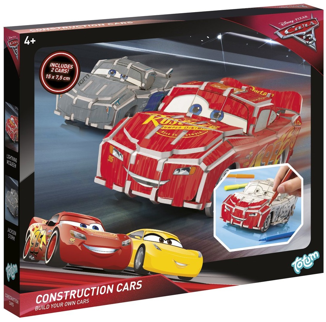Творчески комплект Totum Cars 3 - Направи си сам, Количка със задвижващ ...
