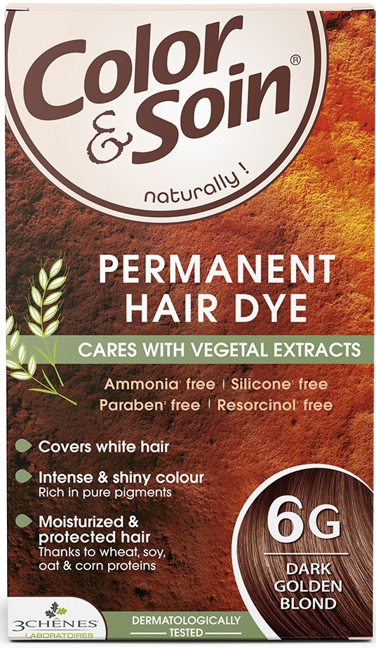 3 Chenes Color & Soin Боя за коса, 6G Тъмнозлатисто рус цвят | Ozone.bg