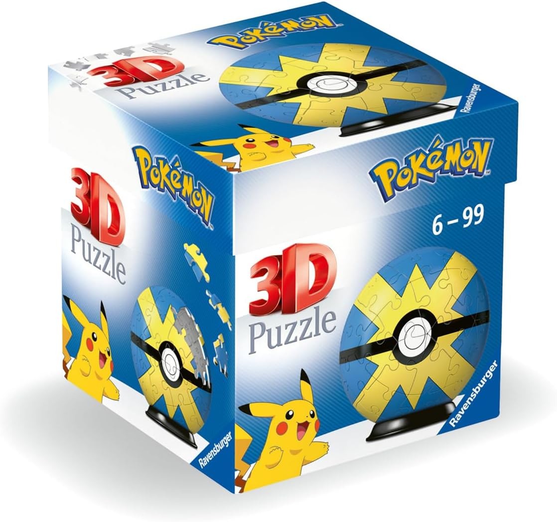 3D Пъзел Ravensburger от 54 части - Pokemon: Quick Ball | Супер цена ...