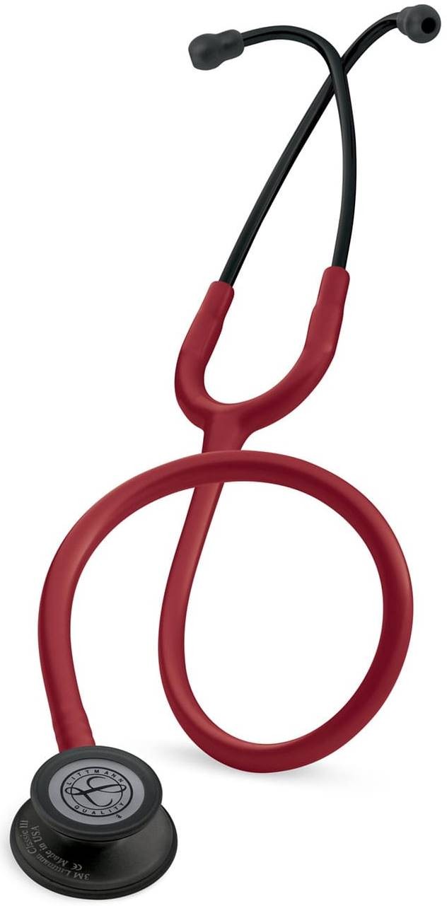 3M Littmann Classic III Стетоскоп, Burgundy, Black-Finish | Ozone.bg