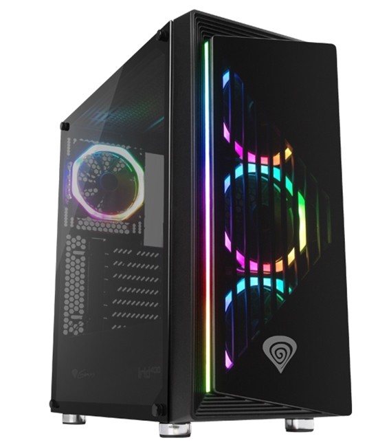 Кутия Genesis Case Irid 400 Rgb, черна | Ozone.bg