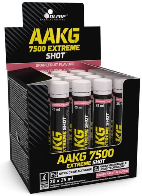 AAKG 7500 Extreme Shot Box, грейпфрут, 20 шота, Olimp | Ozone.bg