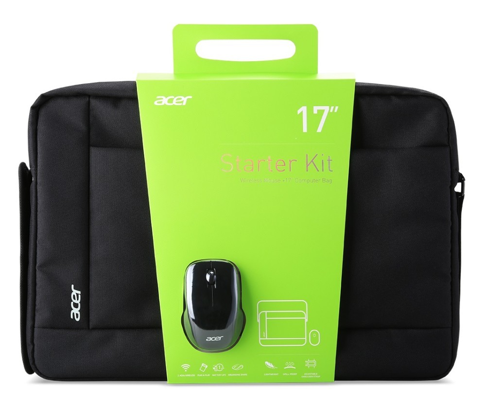 Acer Notebook Starter Kit - Notebook case 17.3" and wireless mouse ...