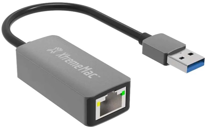 Адаптер XtremeMac - Ethernet Adapter, USB-A/RJ45, сребрист | Ozone.bg