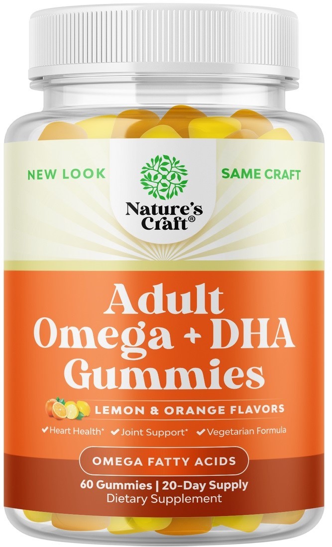 Adult Omega + DHA, 60 желирани таблетки, Nature's Craft | Ozone.bg