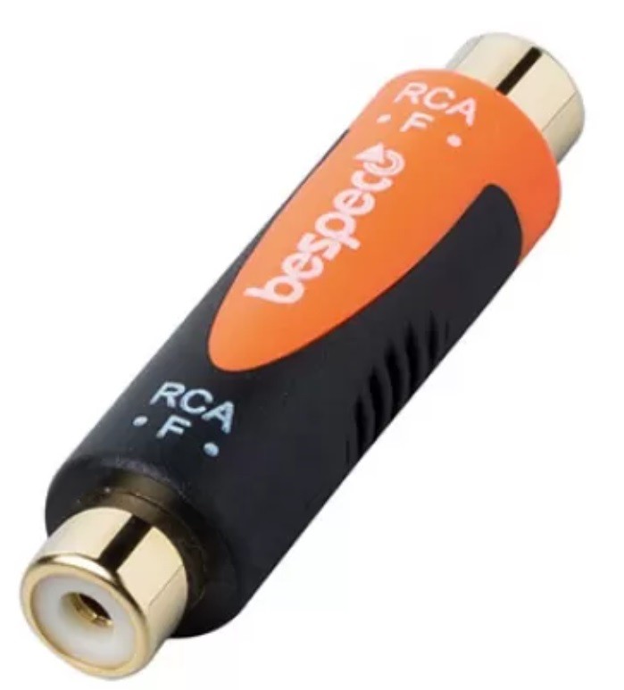 Адаптер Bespeco - SLAD300, 3.5m - RCA, черен/оранжев | Ozone.bg