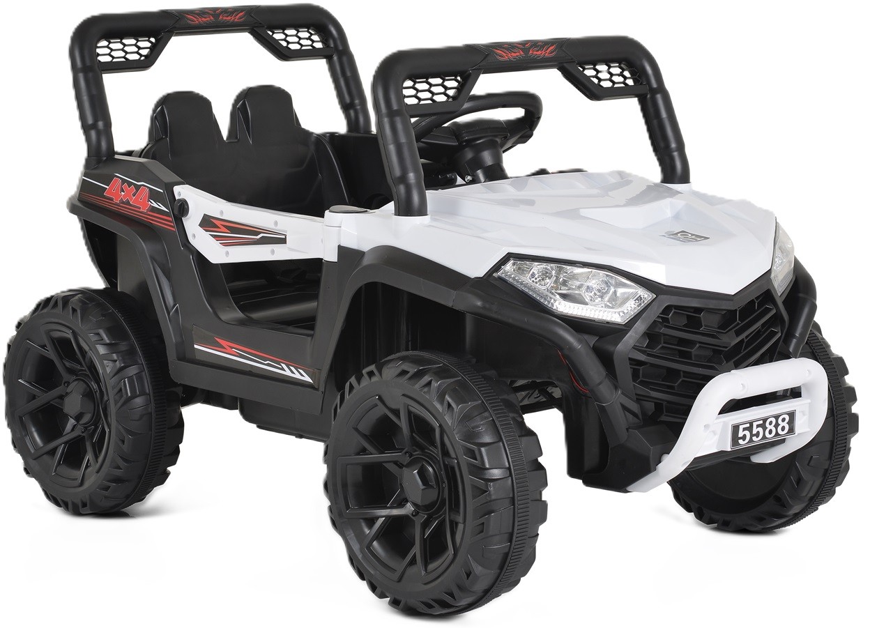 Акумулаторен джип Moni - 5588 Fast utv, бял | Отлична цена | Ozone.bg