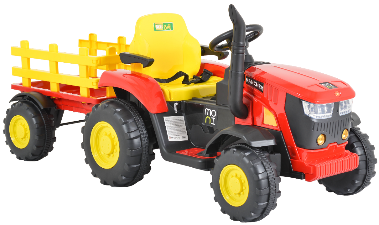 Акумулаторен трактор Moni - Rancher, червен | Отлична цена | Ozone.bg
