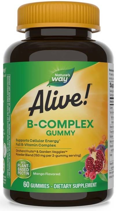 Alive B-Complex Gummy, 60 желирани таблетки, Nature's Way | Ozone.bg