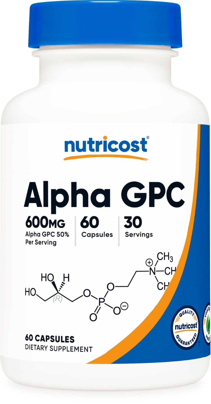 Alpha GPC, 60 капсули, Nutricost | Ozone.bg