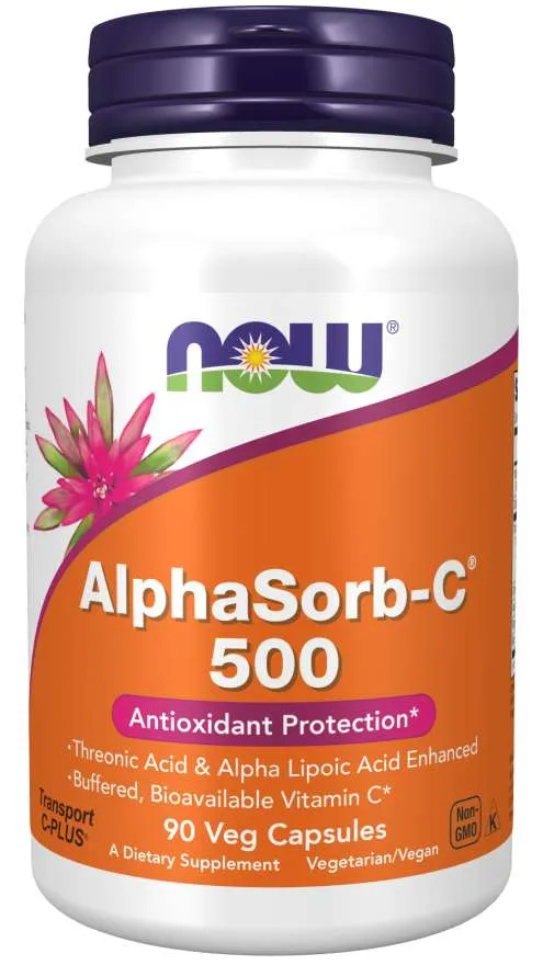 AlphaSorb-C, 500 mg, 90 капсули, Now | Ozone.bg
