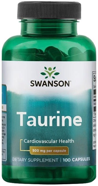 Taurine, 500 mg, 100 капсули, Swanson | Ozone.bg