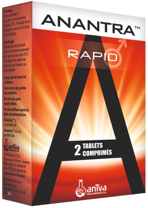 Anantra Rapid, 2 таблетки, Aniva | Ozone.bg