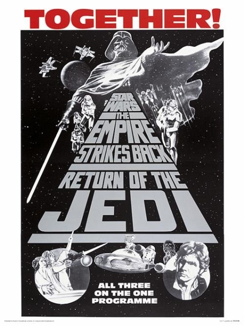 Арт принт Pyramid Movies: Star Wars - Trilogy Together | Ozone.bg