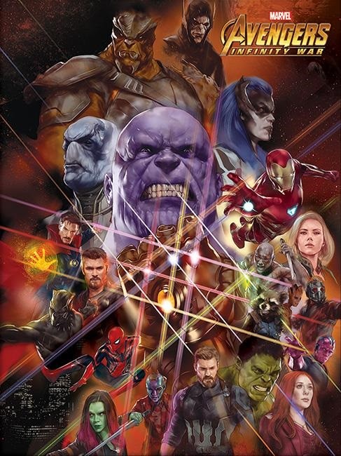 Арт принт Pyramid Marvel: Avengers - Gauntlet Character Collage | Ozone.bg