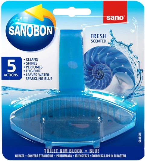 Ароматизатор за тоалетна Sano - WC Bon Blue, 55 g | Ozone.bg