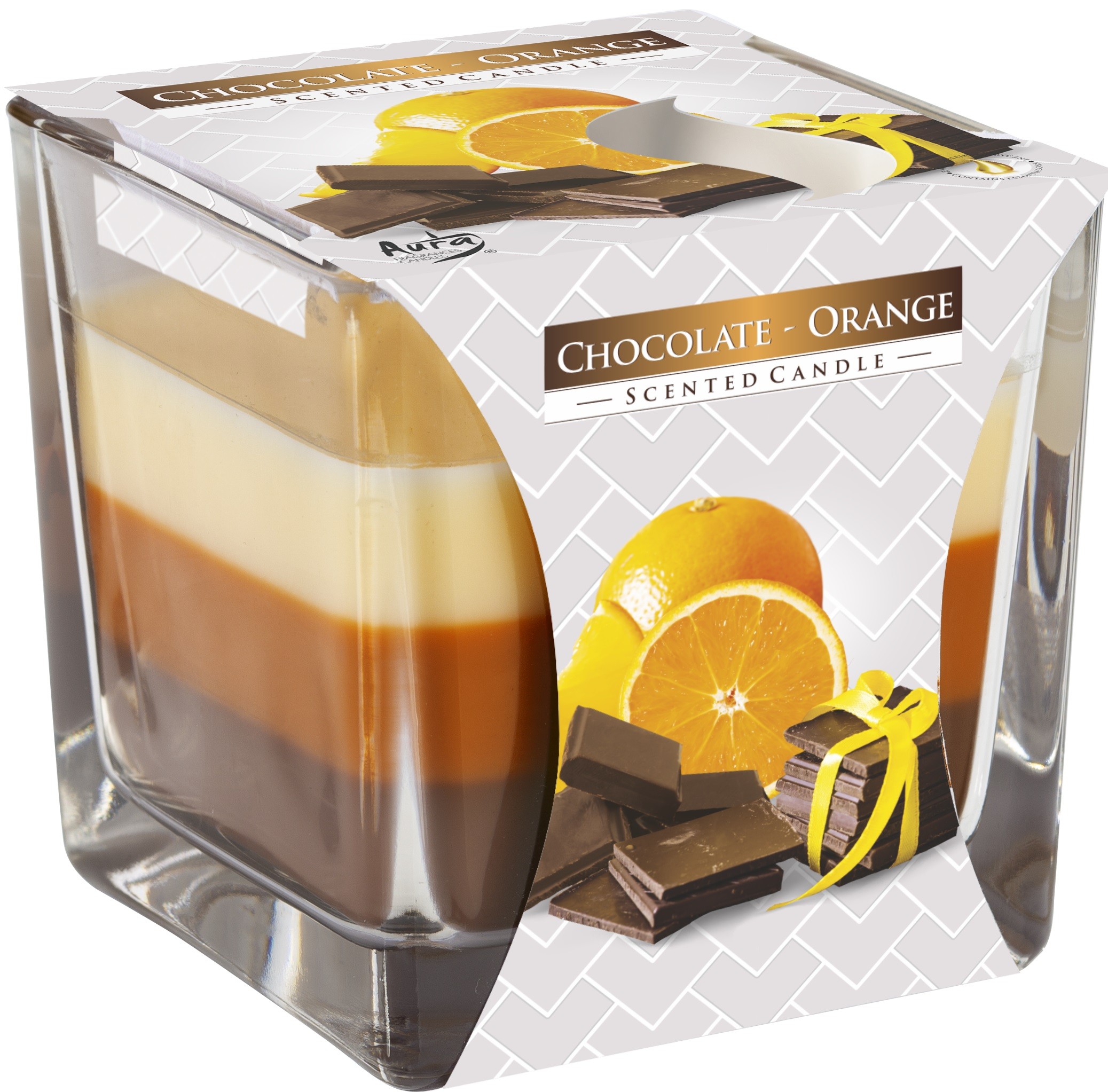 Ароматна свещ Bispol Aura - Chocolate-Orange, 170 g | Ozone.bg