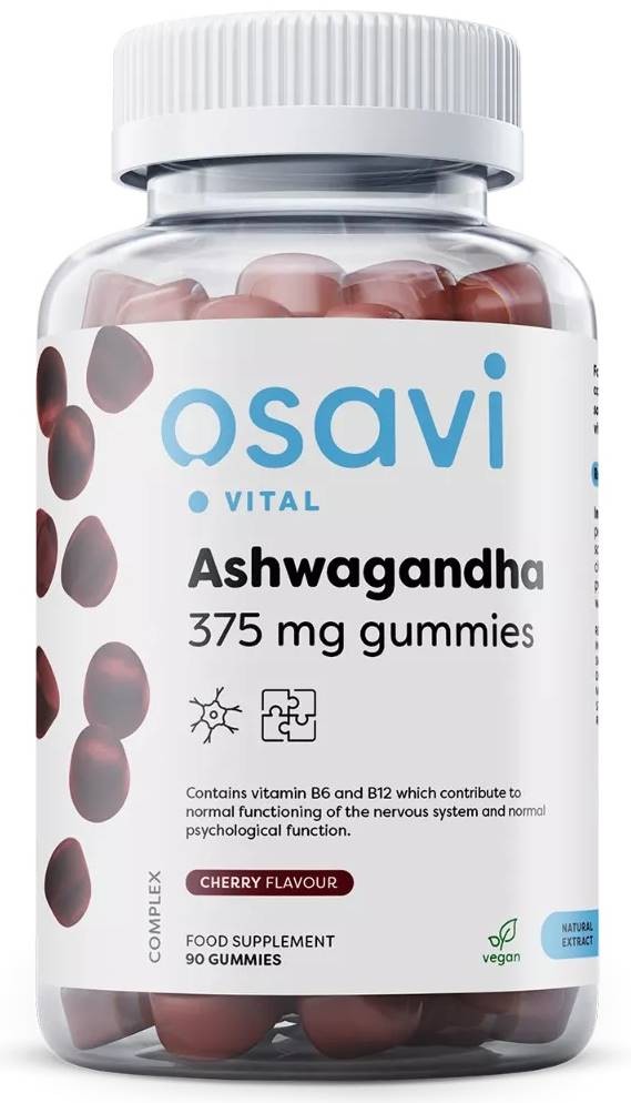 Ashwagandha, 375 mg, 90 желирани таблетки, Osavi | Ozone.bg