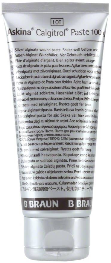 Askina Calgitrol Паста за рани със сребърен алгинат, 100 g, B. Braun ...