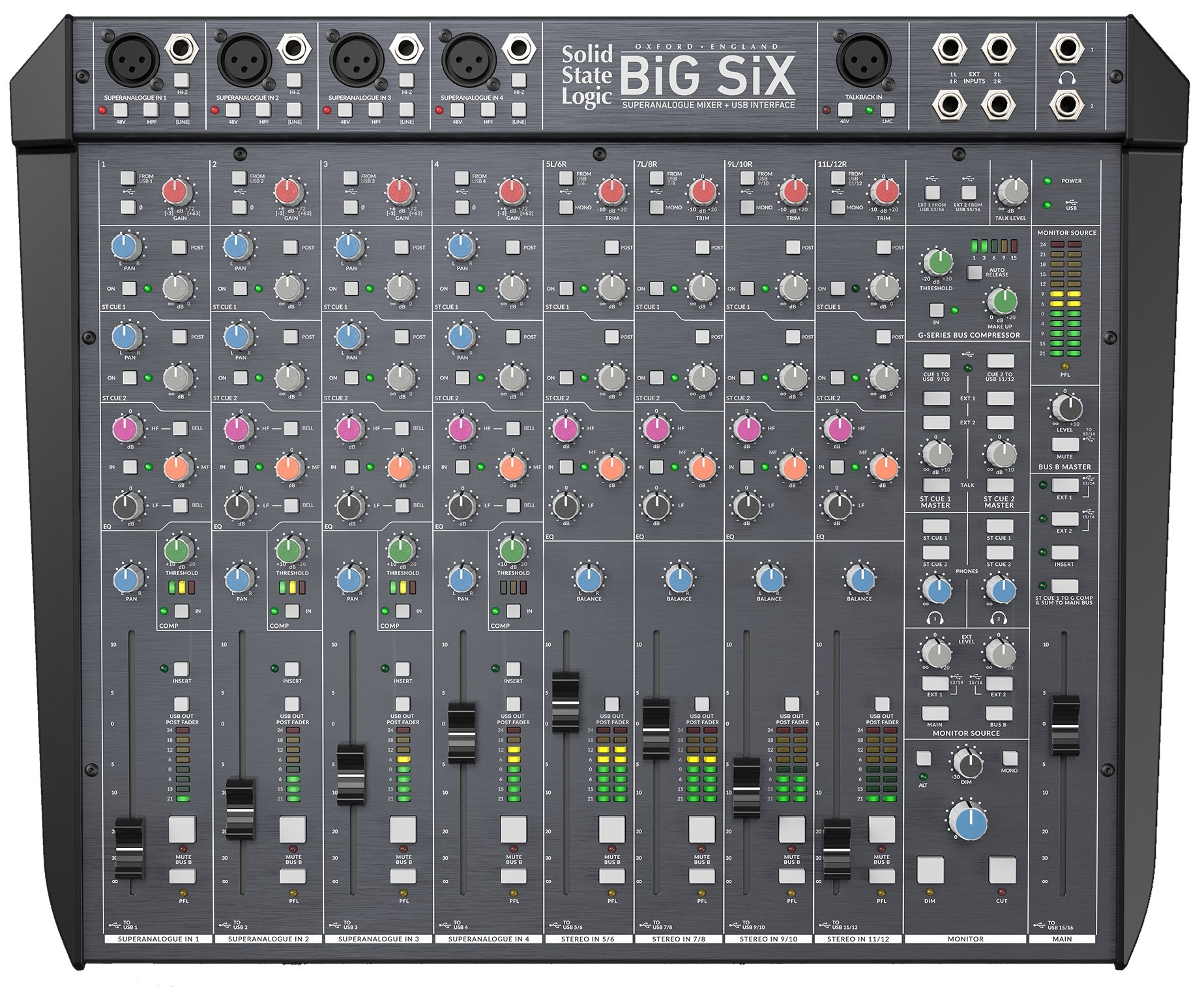 Аудио интерфейс Solid State Logic - BiG SiX, черен | Ozone.bg
