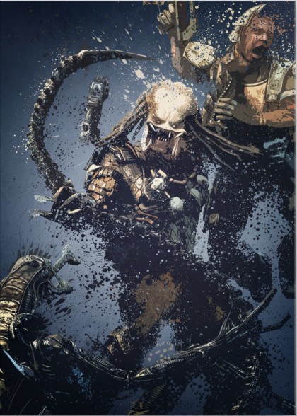 Метален постер Displate - Aliens vs Predator | Ozone.bg