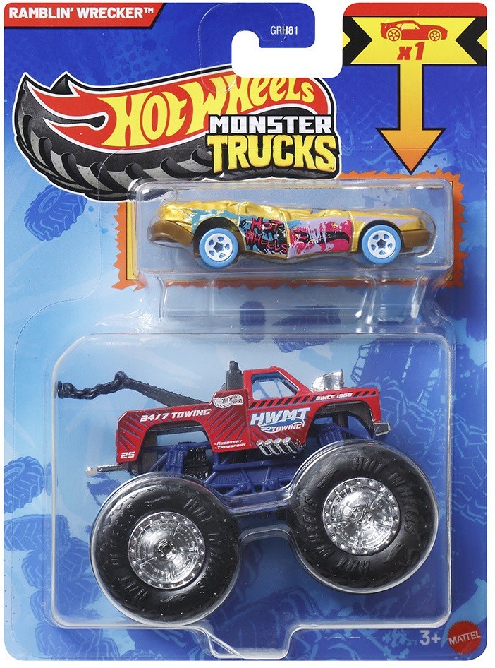 Бъги Hot Wheels Monster Trucks - Ramblin' Wrecker, 1:64 | Отлична цена | Ozone.bg