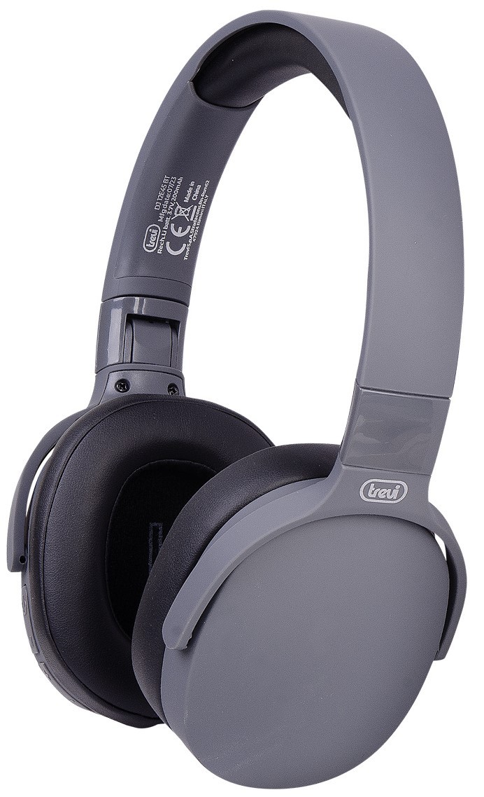 Безжични слушалки с микрофон Trevi - DJ 12E45 BT, черни/сиви | Ozone.bg