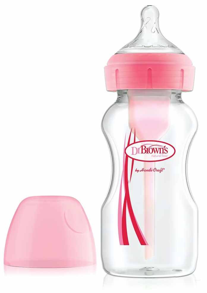 Бебешко шише Dr. Brown's - Options+, РР, 270 ml, Розово | Добра цена ...
