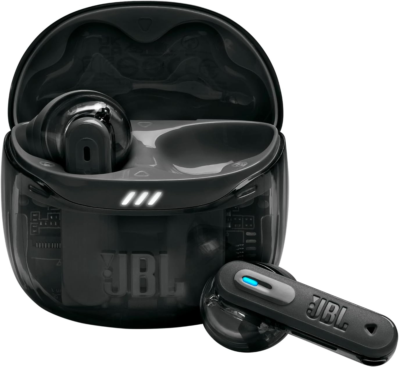 Безжични слушалки JBL - Tune Flex 2 Ghost Edition, TWS, ANC, черни ...