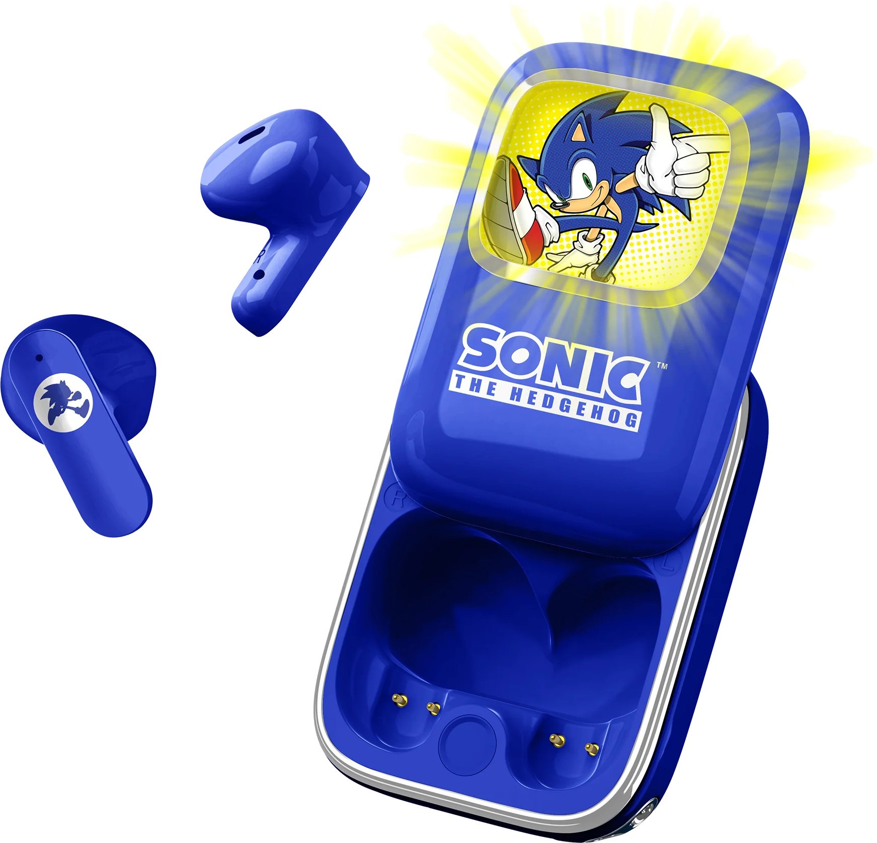 Безжични слушалки OTL Technologies - Sonic the Hedgehog Side, TWS, сини ...